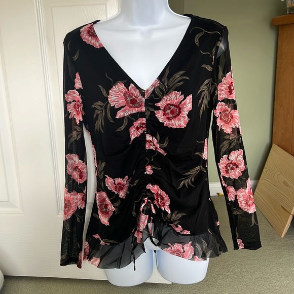 INC International Concepts | Tops | Inc Mesh Top With Lining Peplum ...